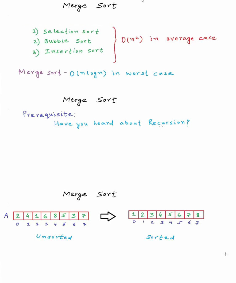 Merge Sort | PDF