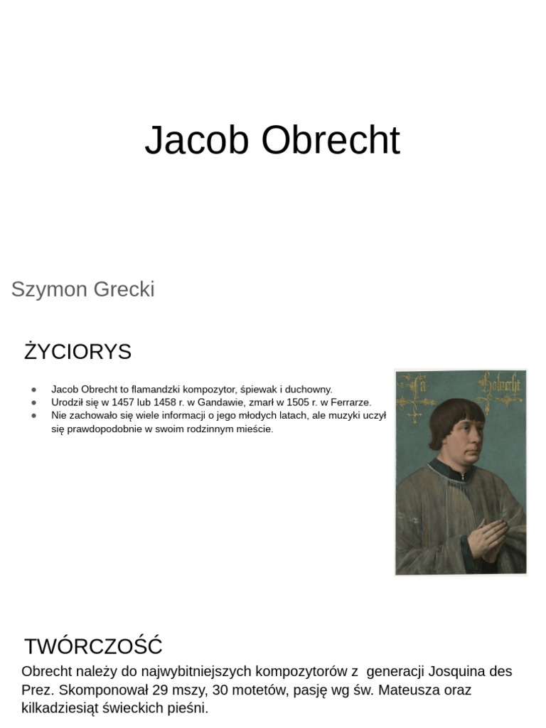 Jacob Obrecht | PDF