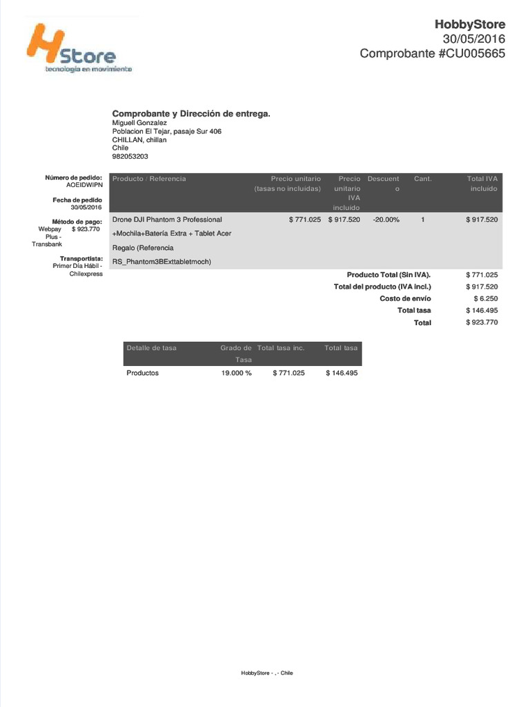 PDF Factura Drone - Compress | PDF