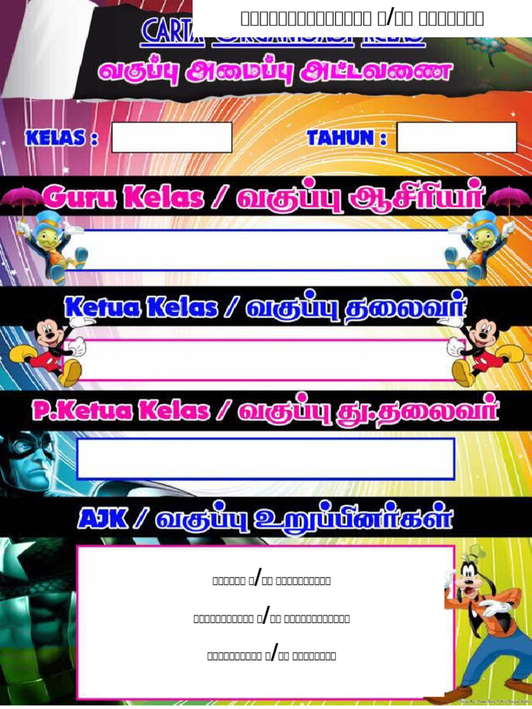 carta org kelas 4-2020 | PDF