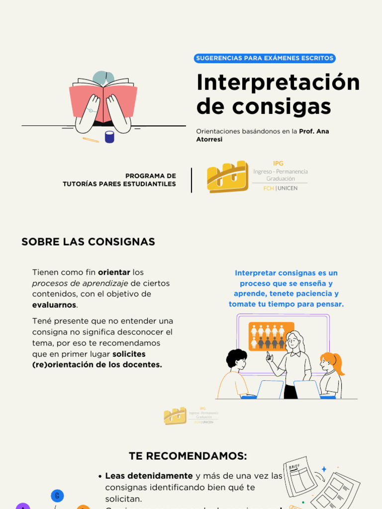 Significado y análisis de consignas | PDF | Cognición