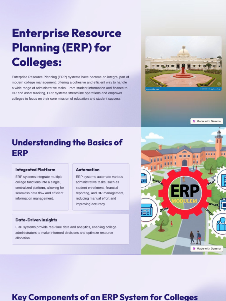 ERP Solutions for College Management | PDF | Enterprise Resource ...