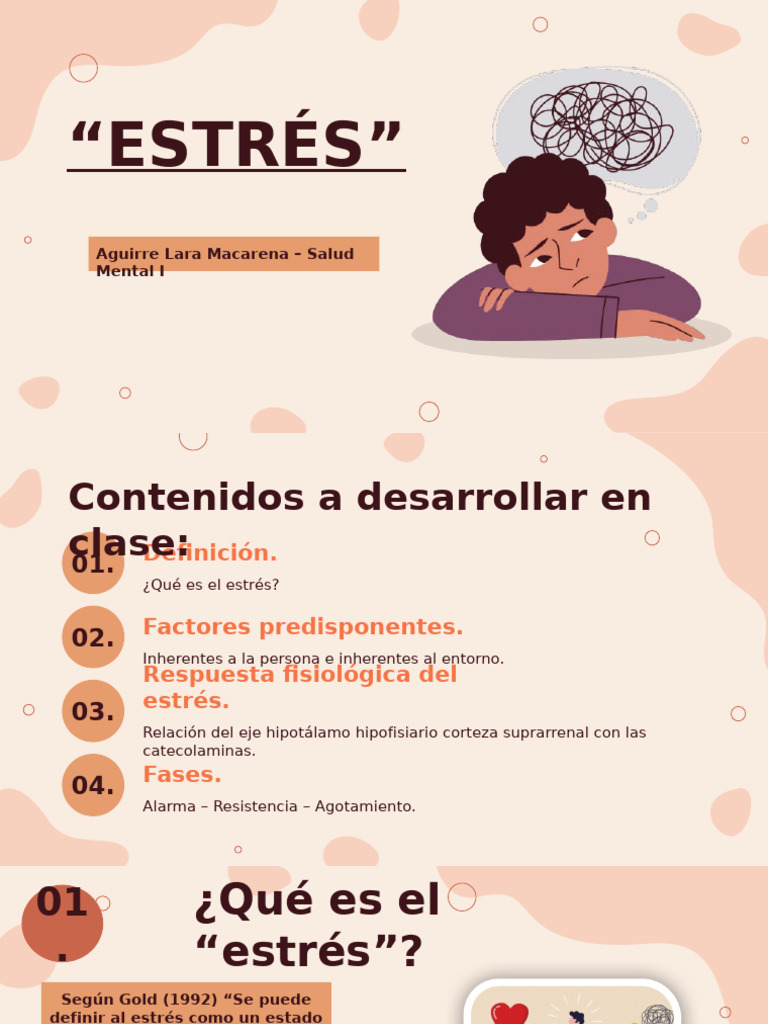 Estrés: Mecanismos y Fases | PDF | Estrés (biología) | Glándula suprarrenal