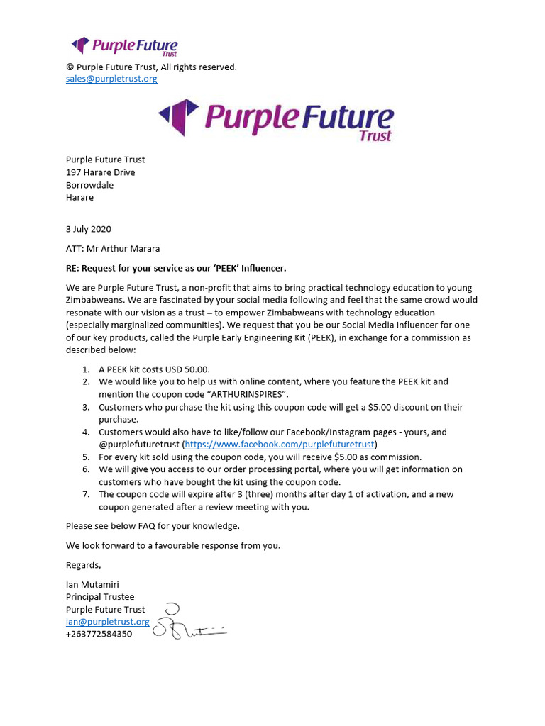 Arthur Marara Peek Influencer Agreement Pdf Diode Resistor