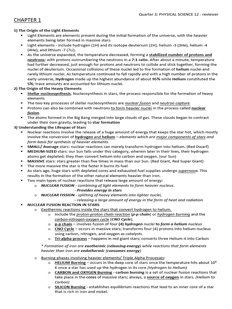 Physical Science 12: Q3 Reviewer Guide | PDF | Chemical Bond | Chemical ...