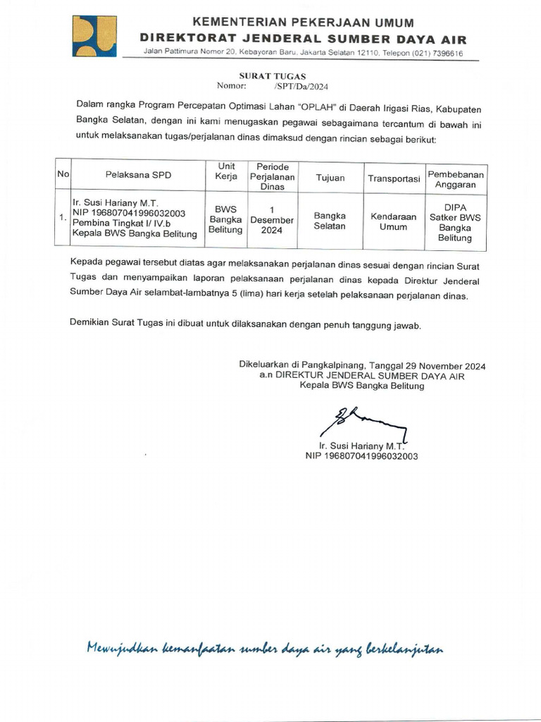 SPT Susi Hariany 1 Des 2024 | PDF