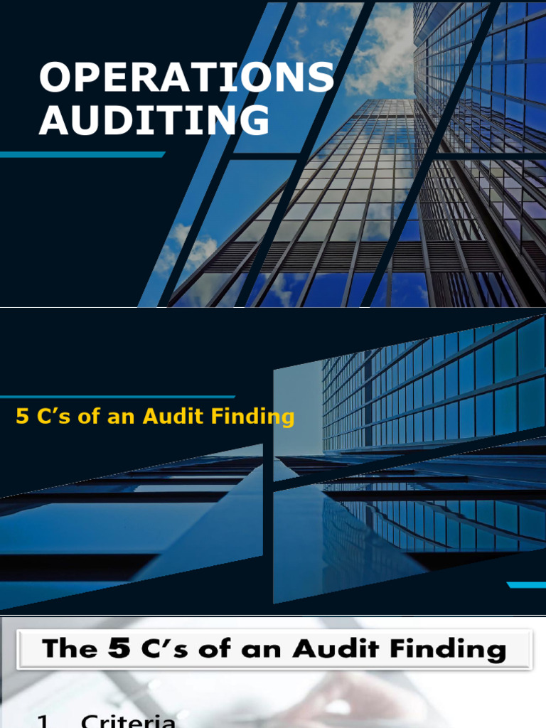 5Cs of An Audit Finding | PDF