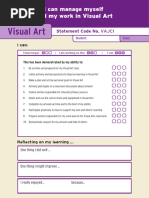 Visual Arts Report Card Comments | PDF | Art