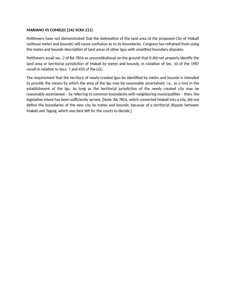 Mariano VS Comelec | PDF