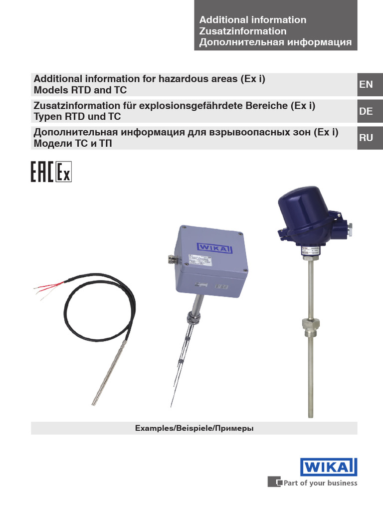 ai_rtd_tc_eac_ex_i_en_de_ru | PDF | Electrical Engineering | Electricity
