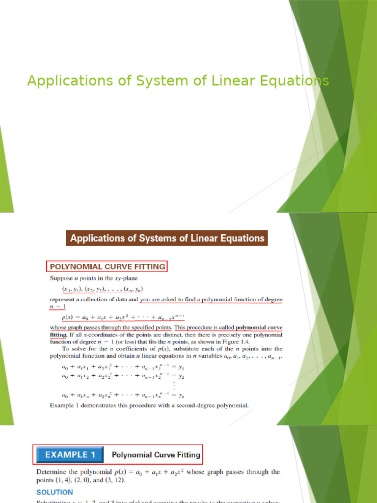 Applications of Linear Algebra | PDF