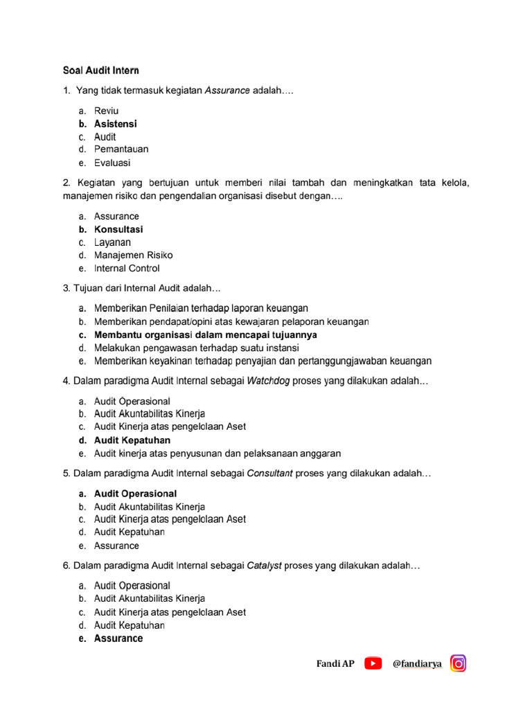 SKB Audit Internal | PDF