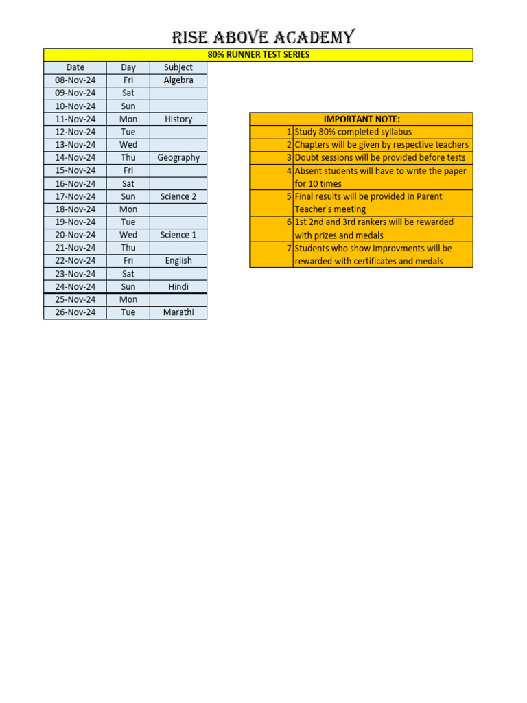 Prelims 2024 Exam Time Table (Updated) | PDF