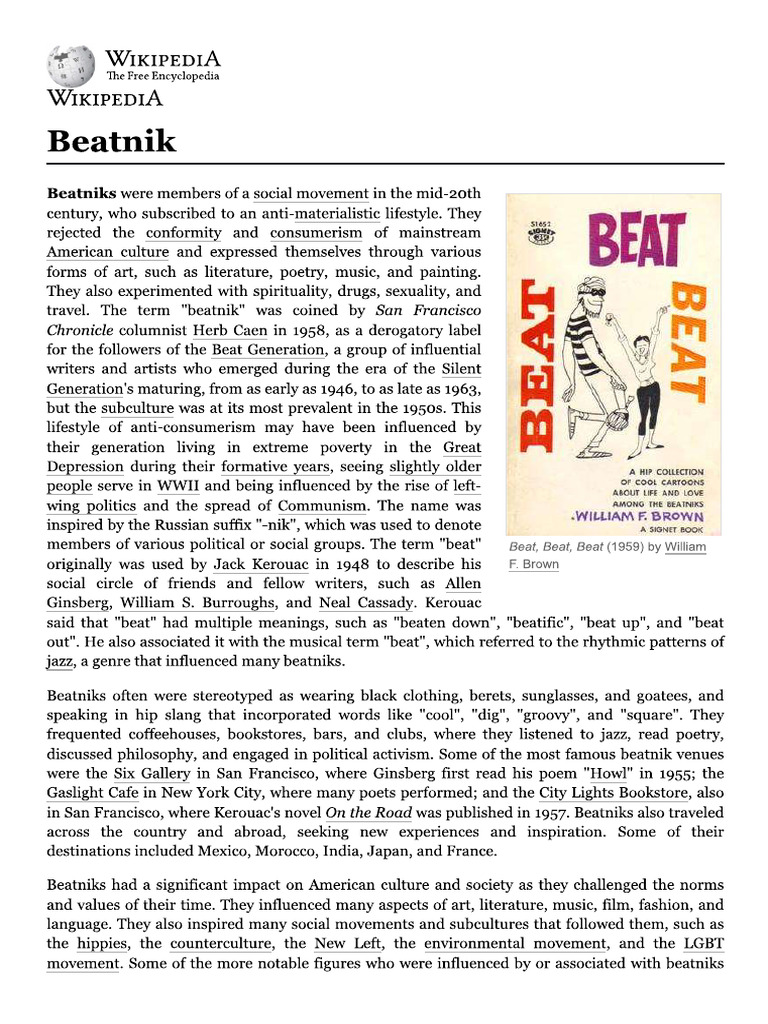 Beatniks | PDF
