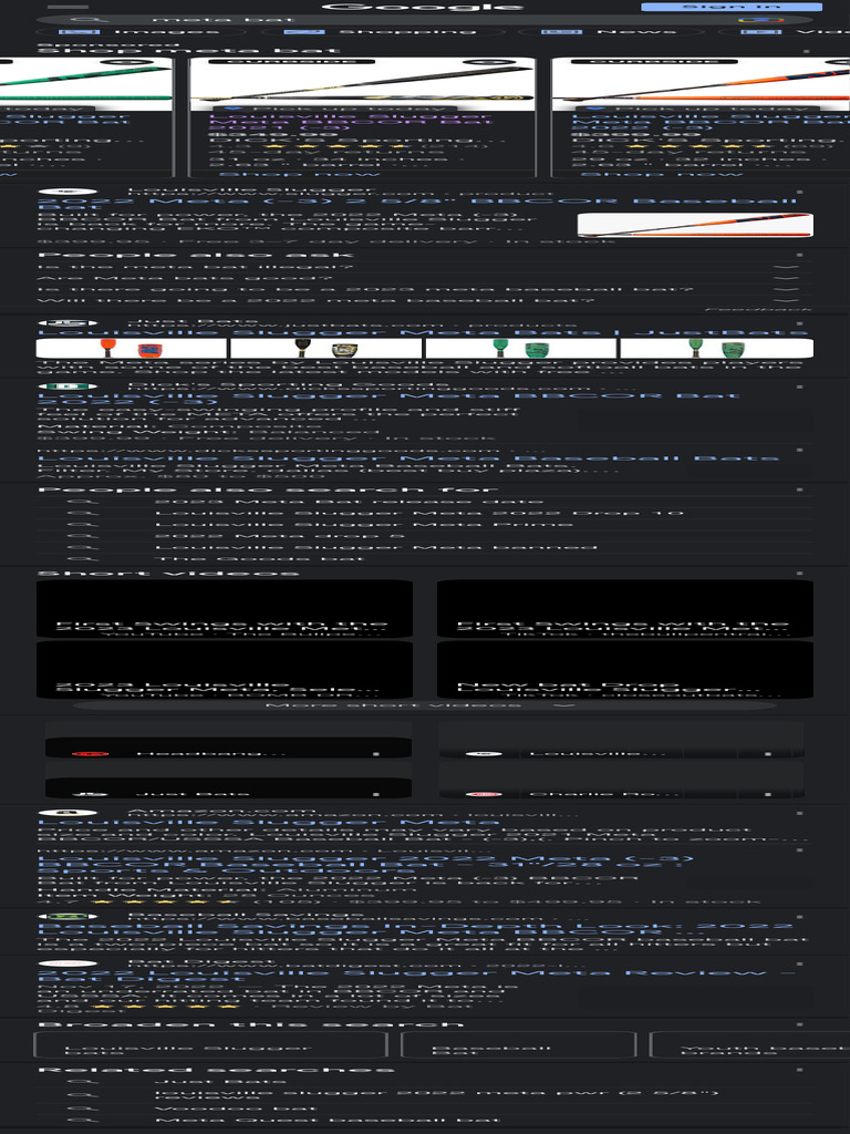 Meta Bat - Google Search | PDF | Batting (Baseball) | Athletic Sports