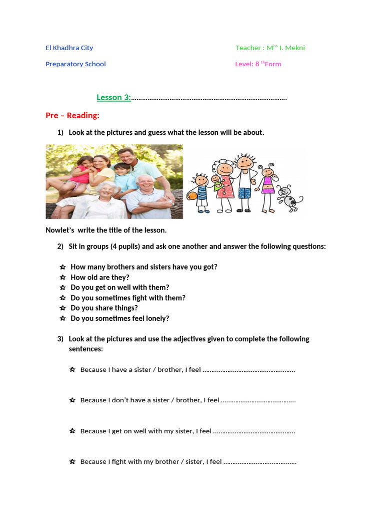 Family Relationships222 | PDF | Language Mechanics | Languages