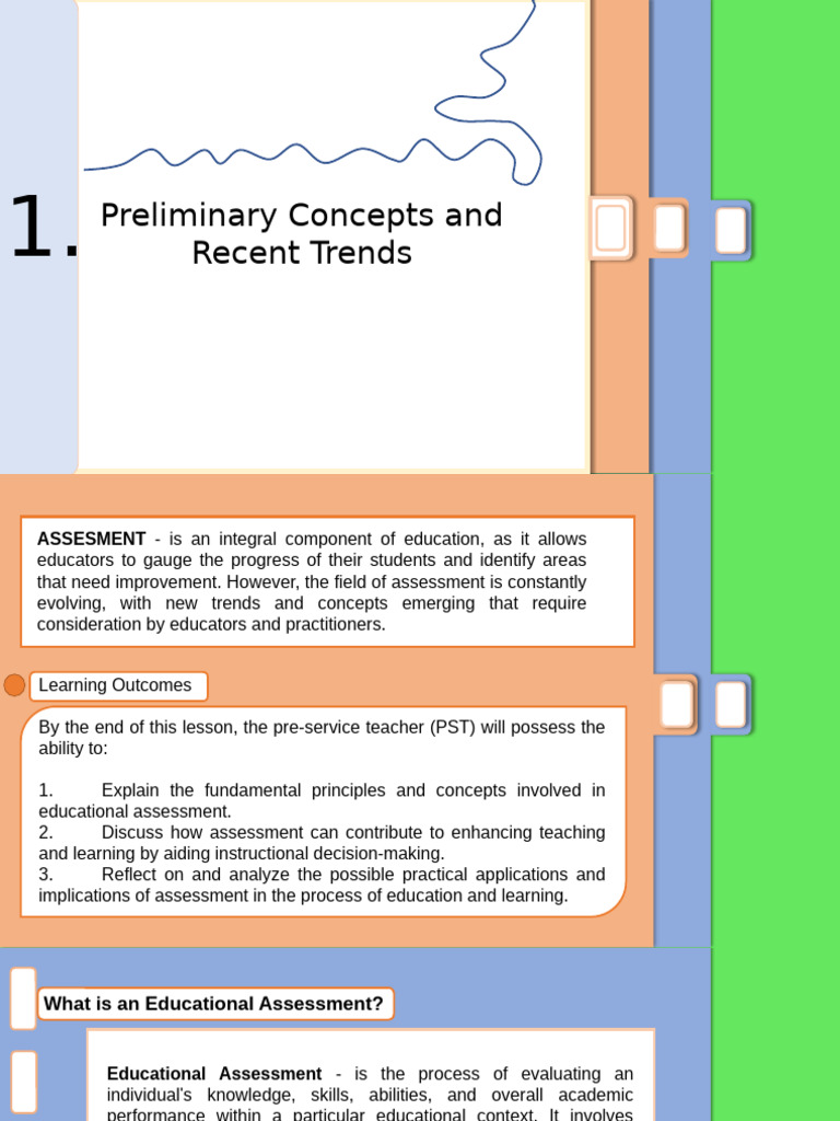 Preliminary Concepts and Recent Trends 2 | PDF | Educational Assessment ...