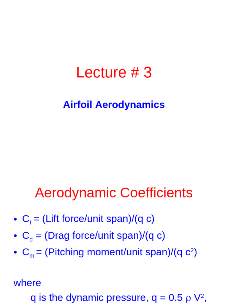 Airfoil Aerodynamics Overview | PDF | Airfoil | Lift (Force)