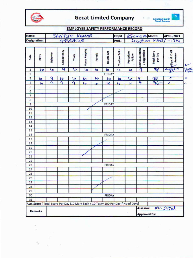 Fille Sample Form | PDF