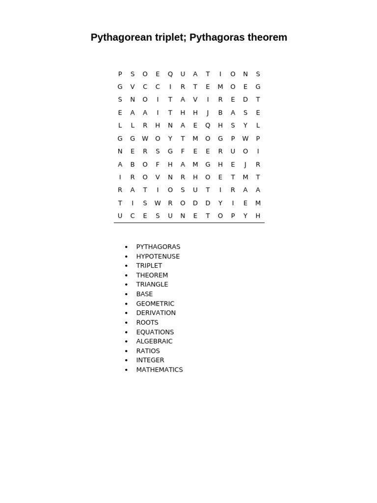 Pythagoras theorem | PDF | Elementary Mathematics | Euclidean Plane Geometry