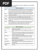 Chapter Summaries of "The Giver" | PDF