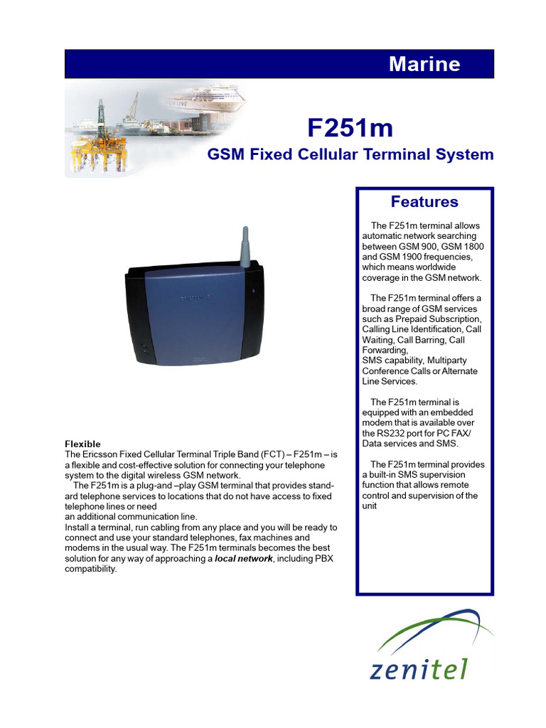 F251m_GSM Fixed Cellular Terminal System | PDF | Gsm | Modem