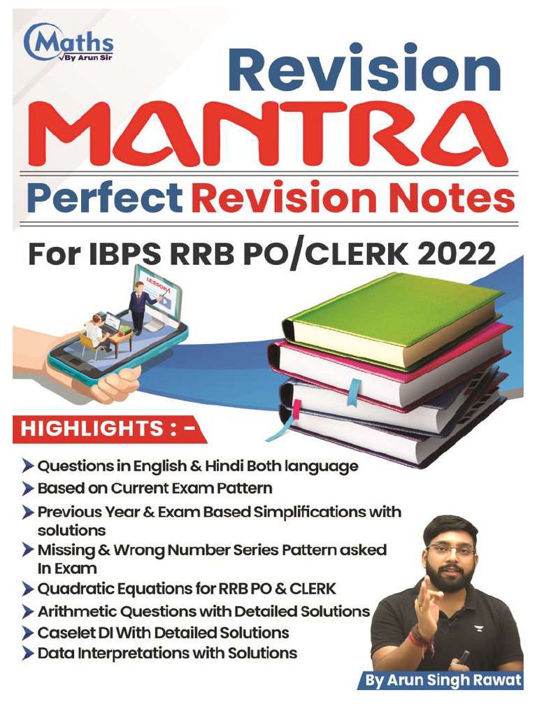 Revision Notes for IBPS RRB PO CLERK 2022 Maths by Arun Sir | PDF ...