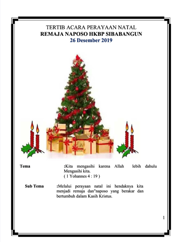 PDF Tertib Acara Baru Natal Rena HKNBP - Compress | PDF