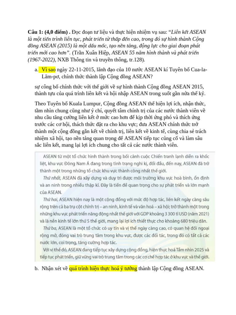 Asean - KT Chieu 14-11 | PDF