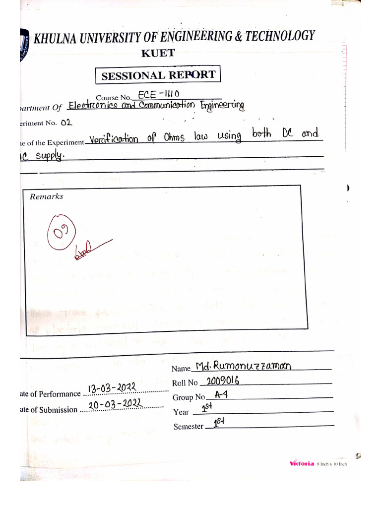 ECE Lab Report 02 | PDF
