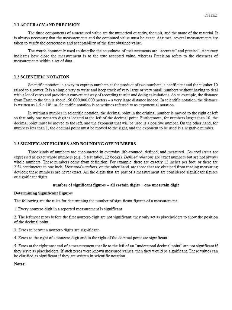 AIM Handouts - Scientific Notation and Sampling | PDF | Sampling ...