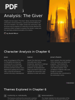 The Giver Chapter 13-14 Summary & Analysis | PDF | The Giver