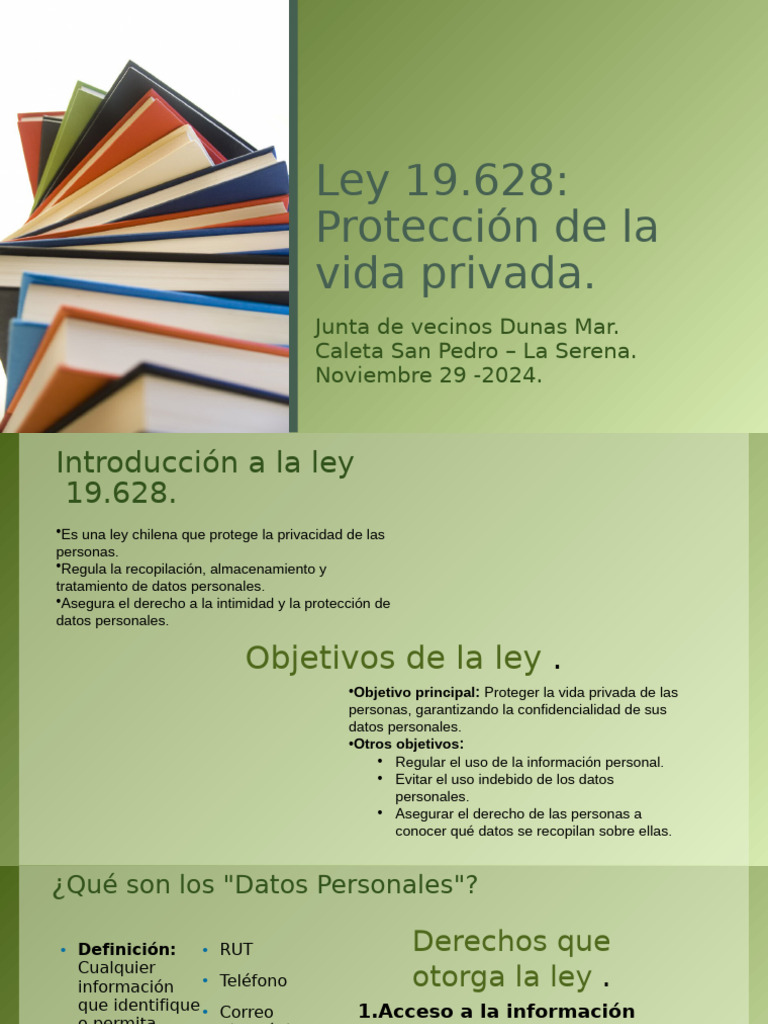 Ley 19628 | PDF | Privacidad | Etica social