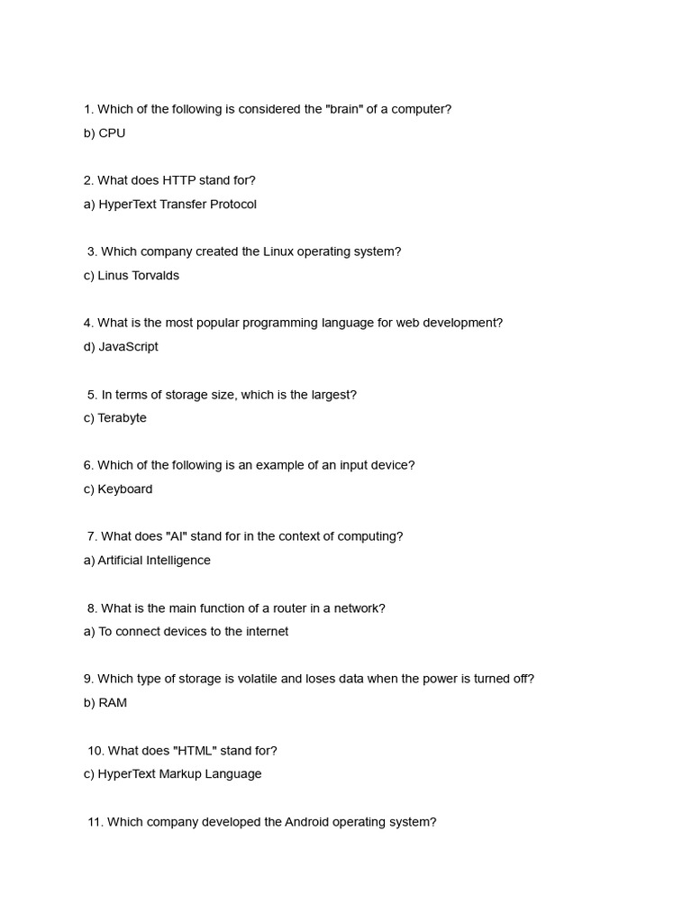 Round-1 Answers | PDF