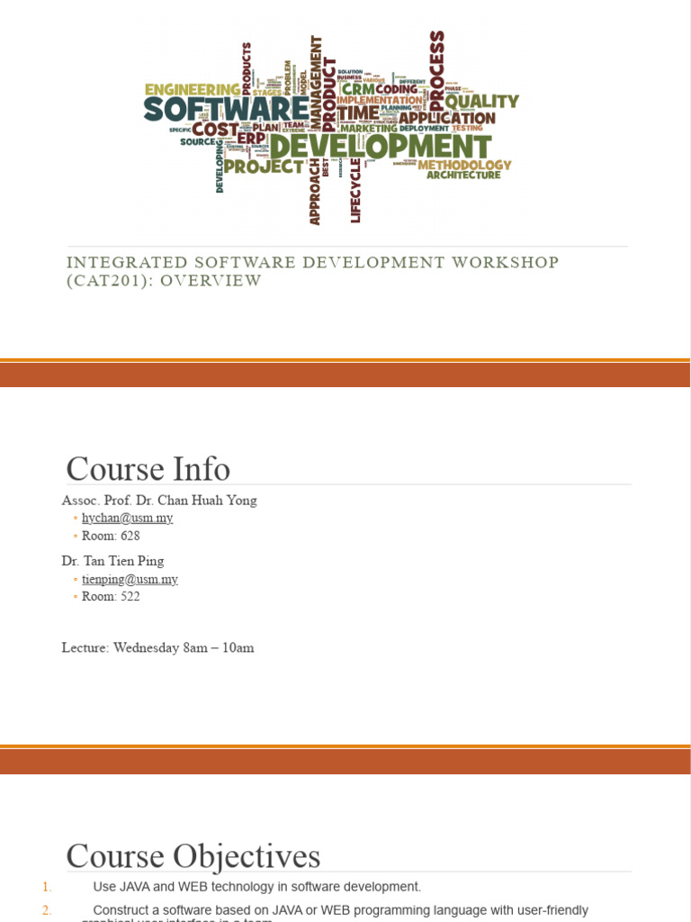 Integrated Software Development Workshop | PDF | Java (Programming Language) | Computing