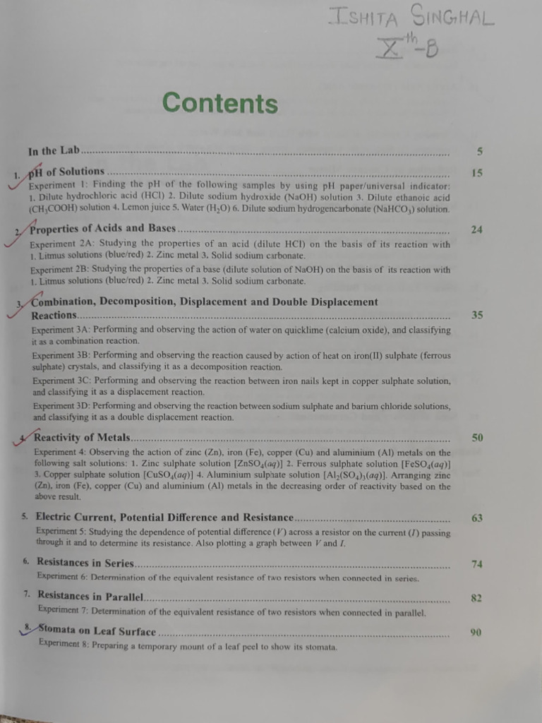 Chemistry Lab File Work | PDF
