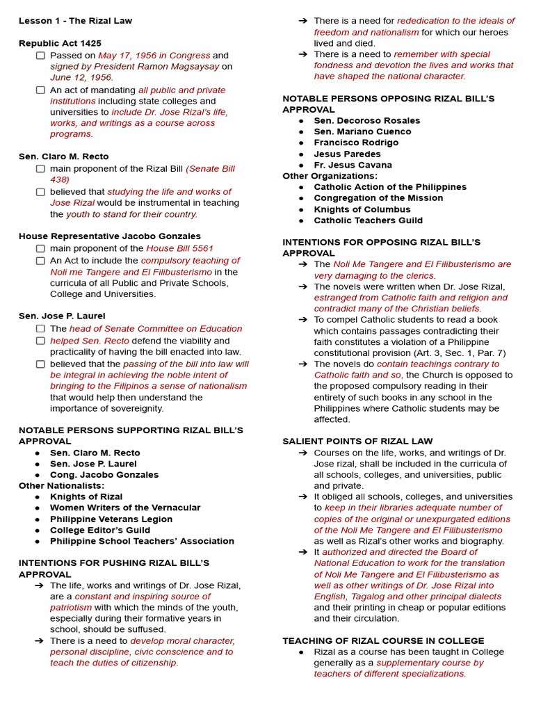 Rizal Rev (1) | PDF | Philippines