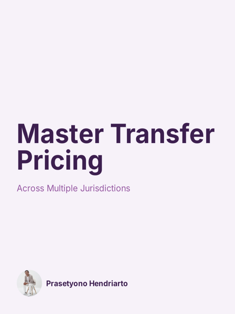 Master Transfer Pricing PDF | PDF