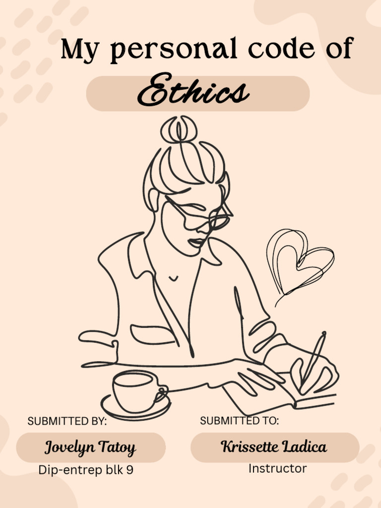 Personal Code of Ethics | PDF | Psychological Concepts | Psychology