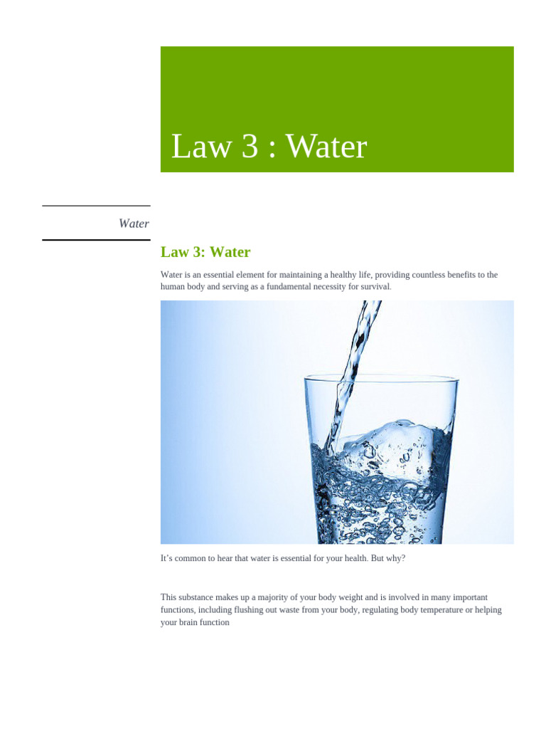 Natural Laws of Health 3 | PDF