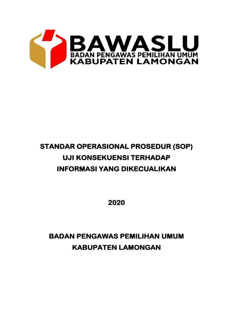 1723987492794-SOP Uji Konsekuensi Terhadap Informasi Yang Dikecualikan | PDF