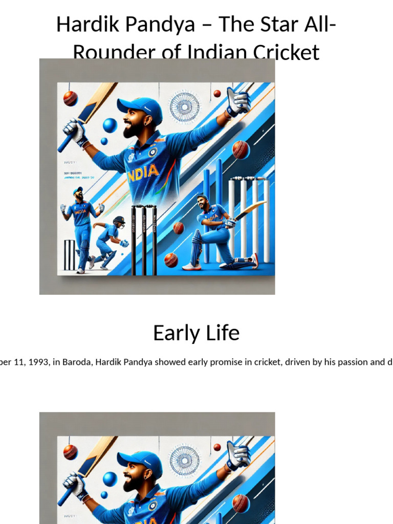 Hardik Pandya Presentation | PDF