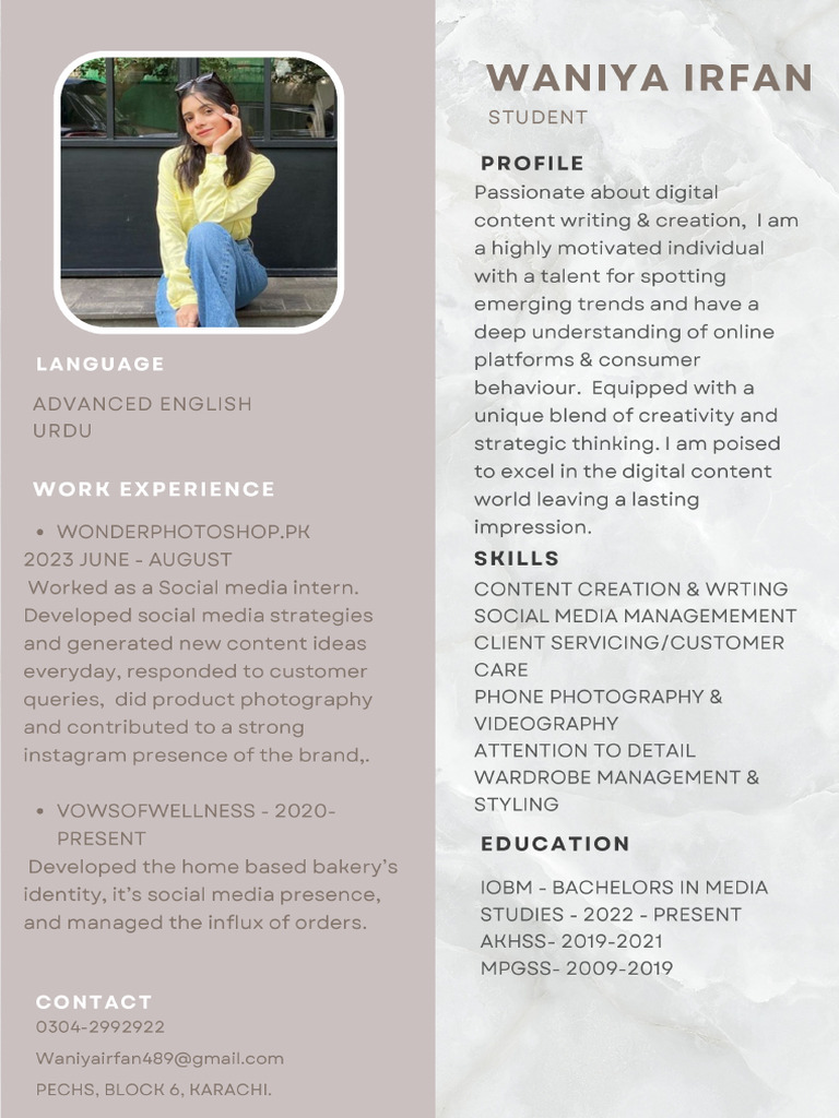 Gray Simple Resume | PDF