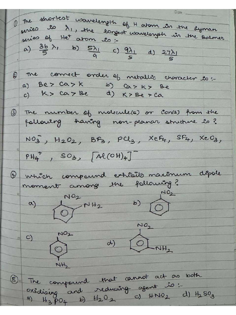 November Class 11th Day 1 Secret Assignment | PDF