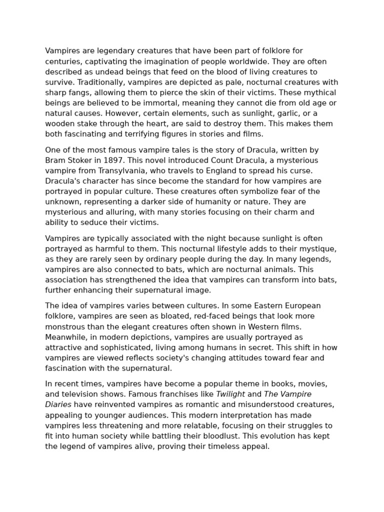Vampires | PDF | Vampires | Count Dracula