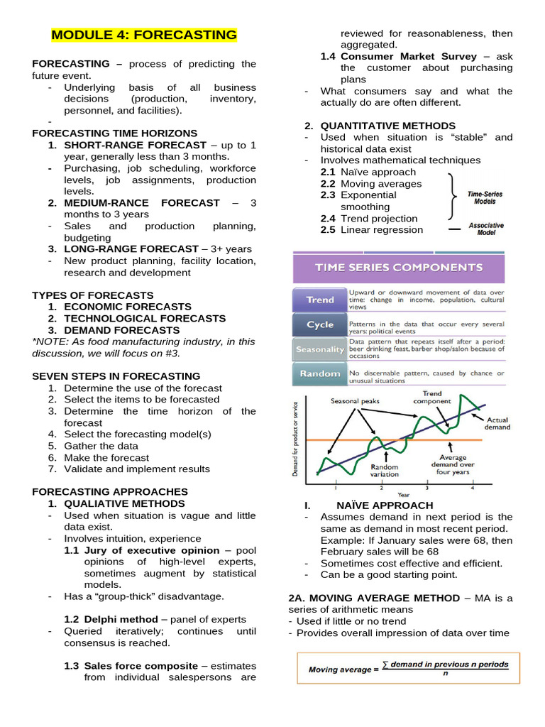 4-AND-5 | PDF | Forecasting | Regression Analysis