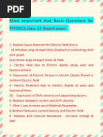 Class12_Physics_Important_Derivations | PDF
