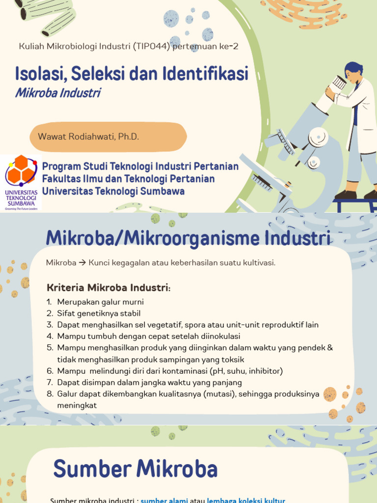 Mikrobiologi Industri | PDF