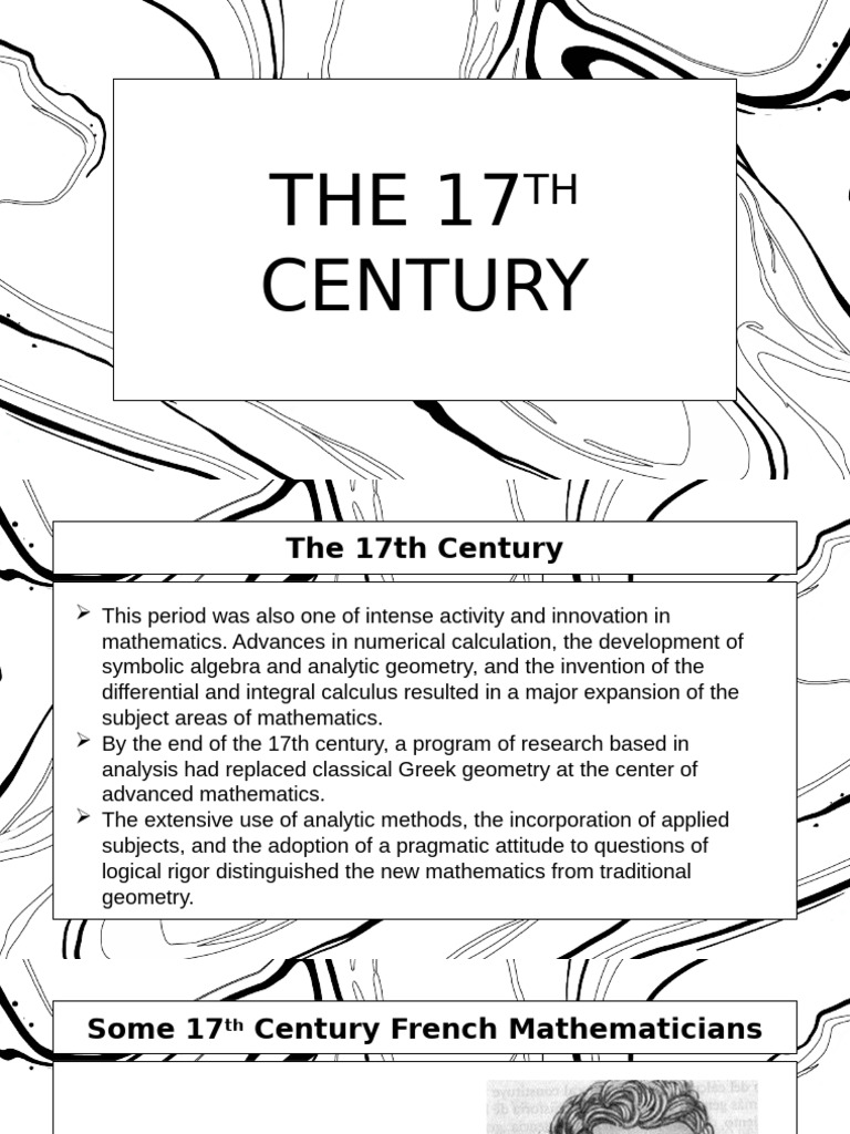 17TH CENTURY | PDF | Equations | Mathematics