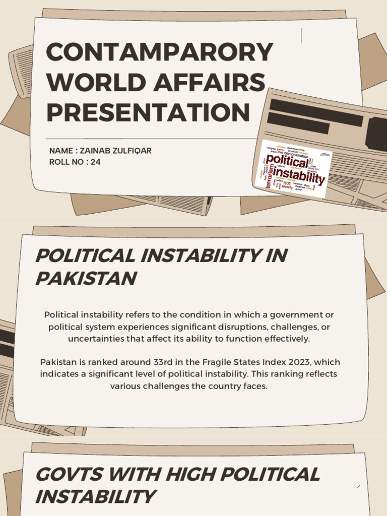 Political Instability in Pakistan - PDF 1 | PDF | Nawaz Sharif | Failed ...
